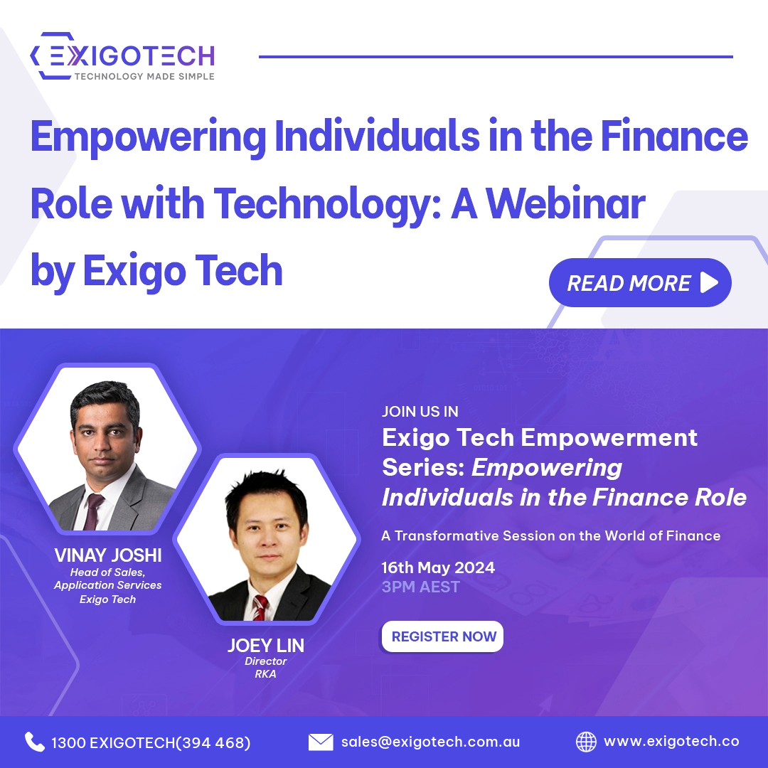 Webinar on Transforming Finance Operations with Technology