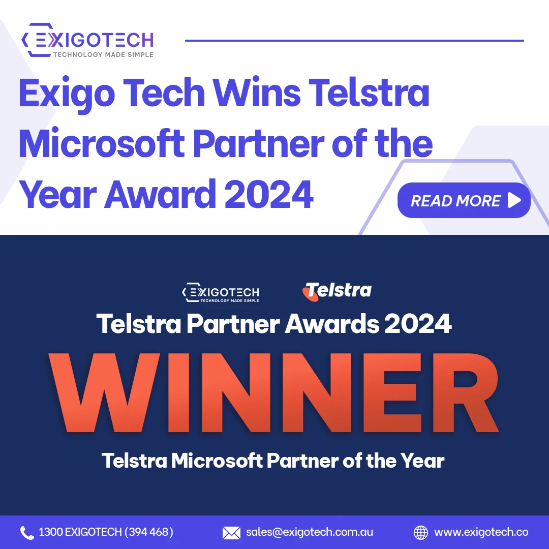 Exigo Tech Wins Telstra Microsoft Partner of the Year 2024