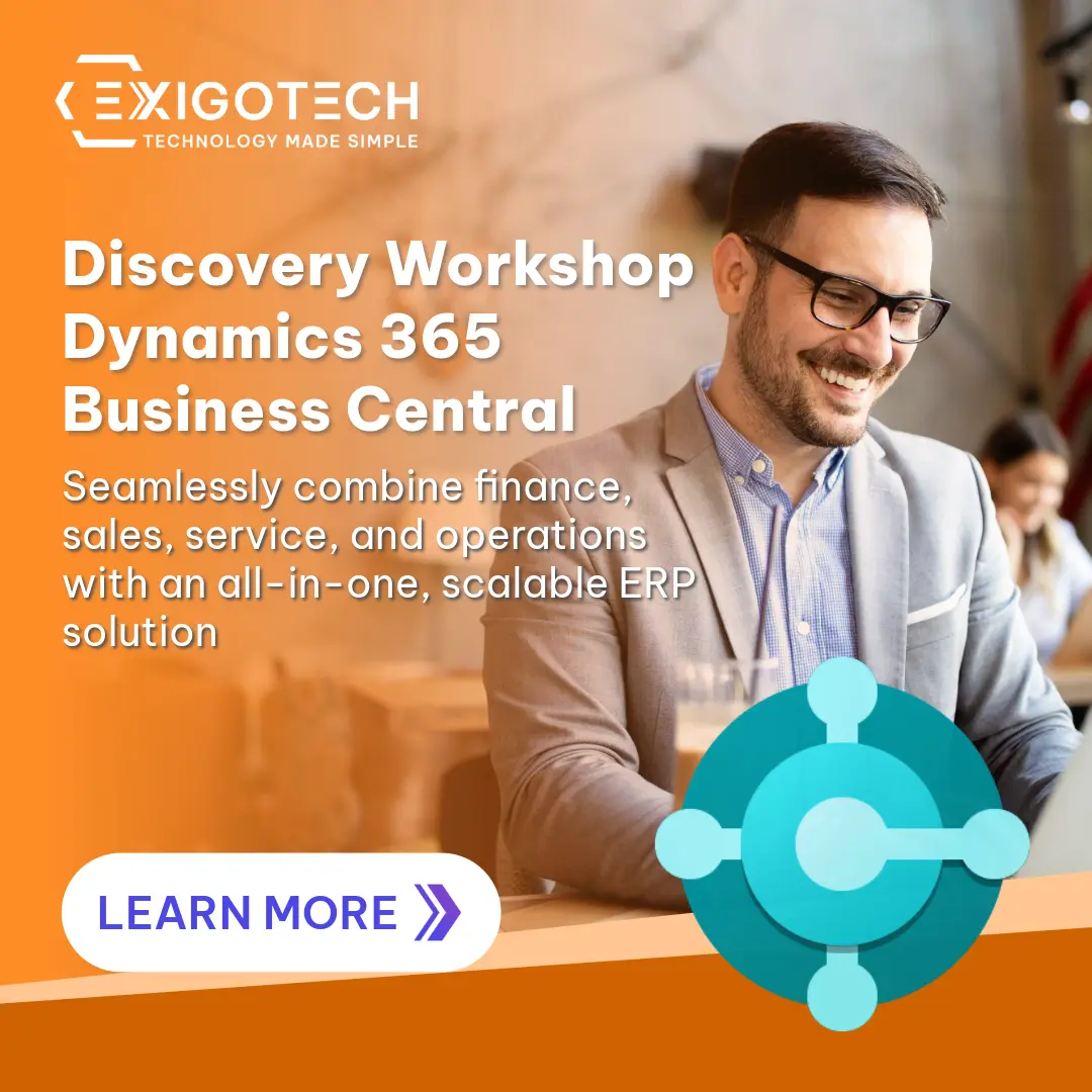Dynamics 365 Business Central Workshop | Exigo Tech