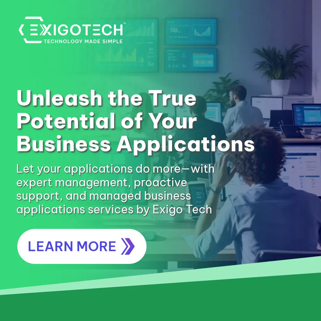 Managed Business Applications Services | Exigo Tech